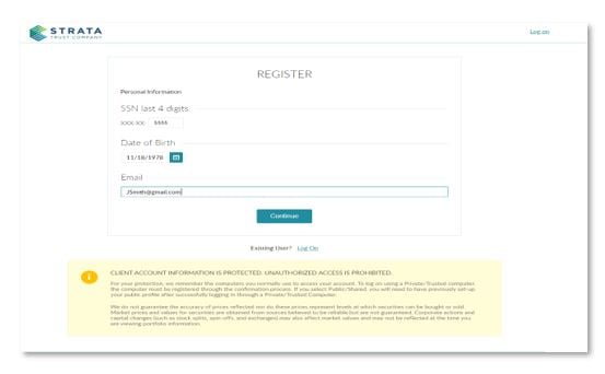 Individual investors: How to set up online account access